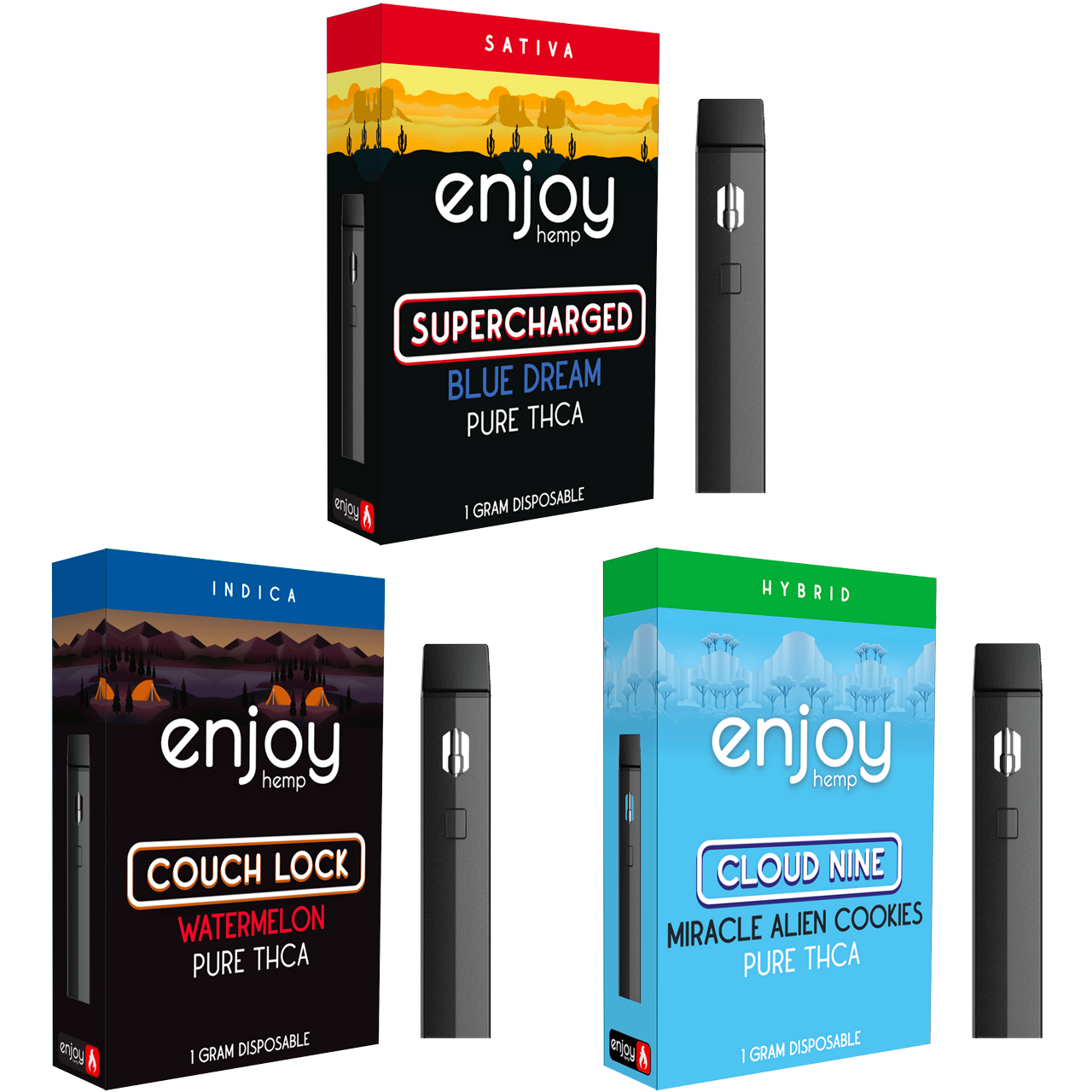 Enjoy Pure THCa Disposables | Tennessee Hemp Care Enjoy Pure THCa Disposables | Tennessee Hemp Care
